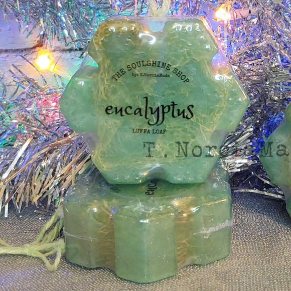 T.NorciaMade | Bath & Body | Eucalyptus Snowflake Luffa Loaf | Poshmark